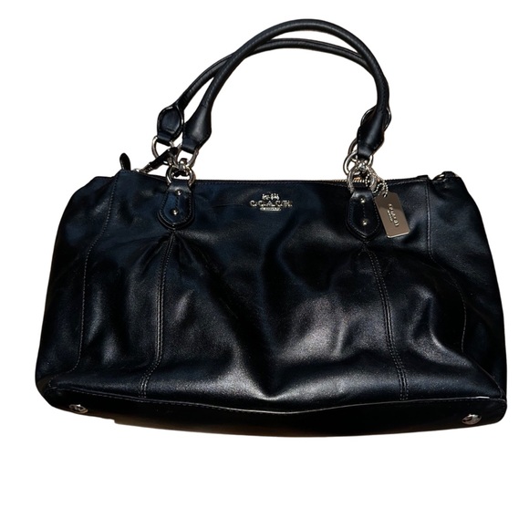 Coach | Bags | Coach Colette Shoulder Bag Carryall F33447 Black Leather ...